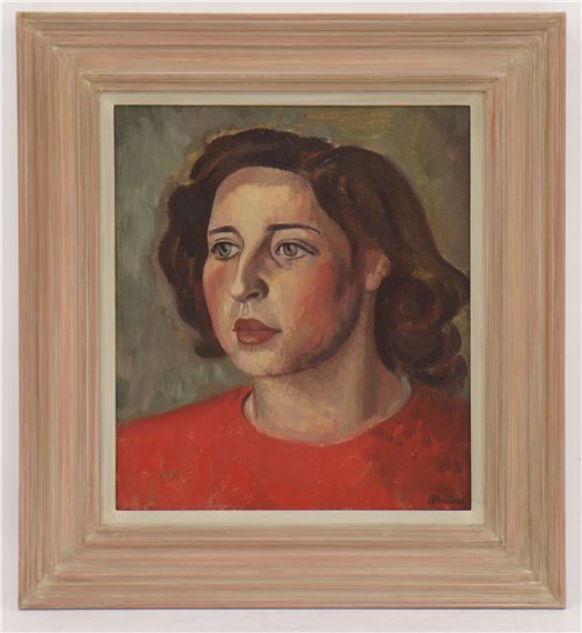 Bernard Meninsky | Portrait of Elisabeth Lewson | MutualArt