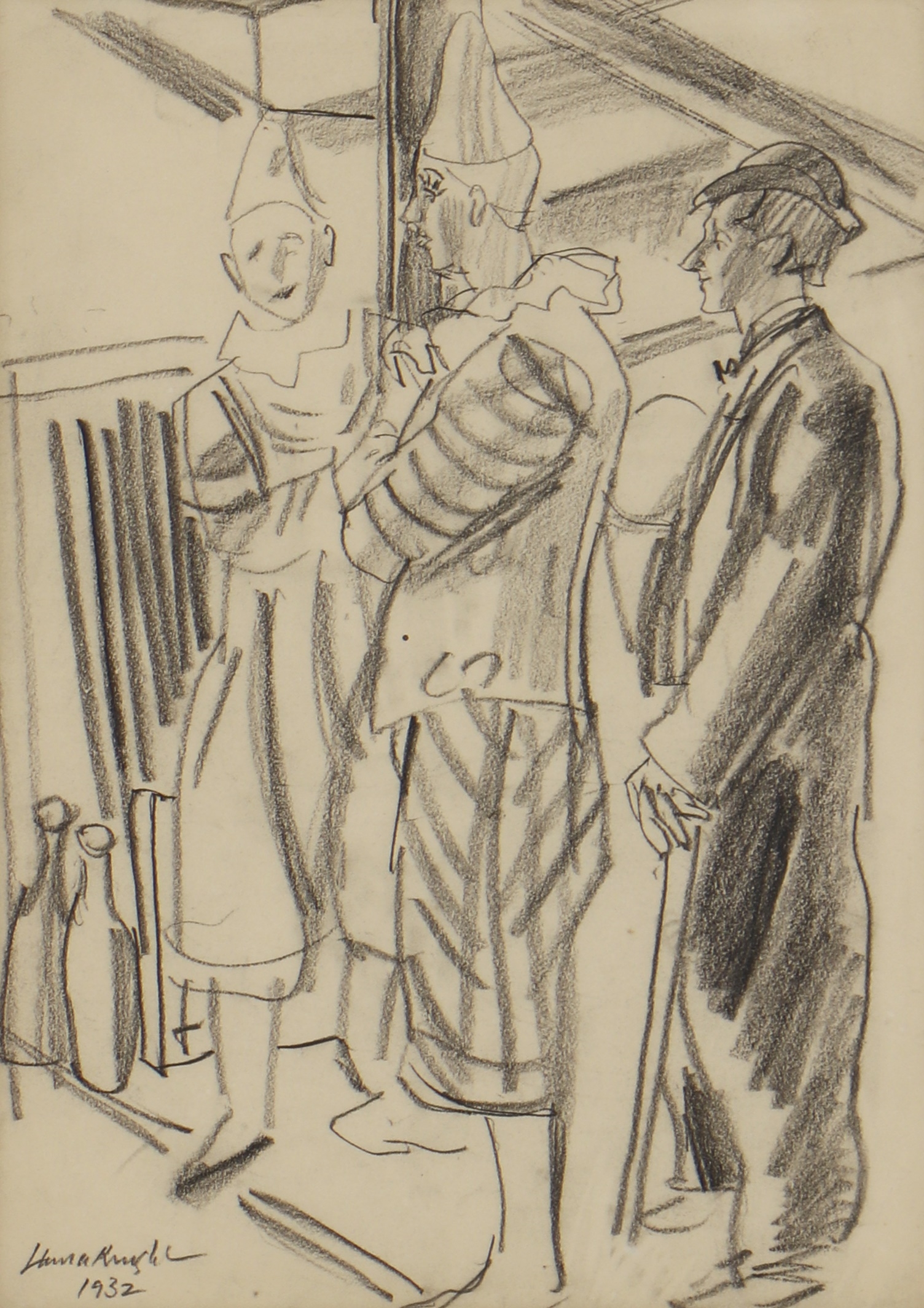 Dame Laura Knight | Circus ring with horse and rider (1933) | MutualArt