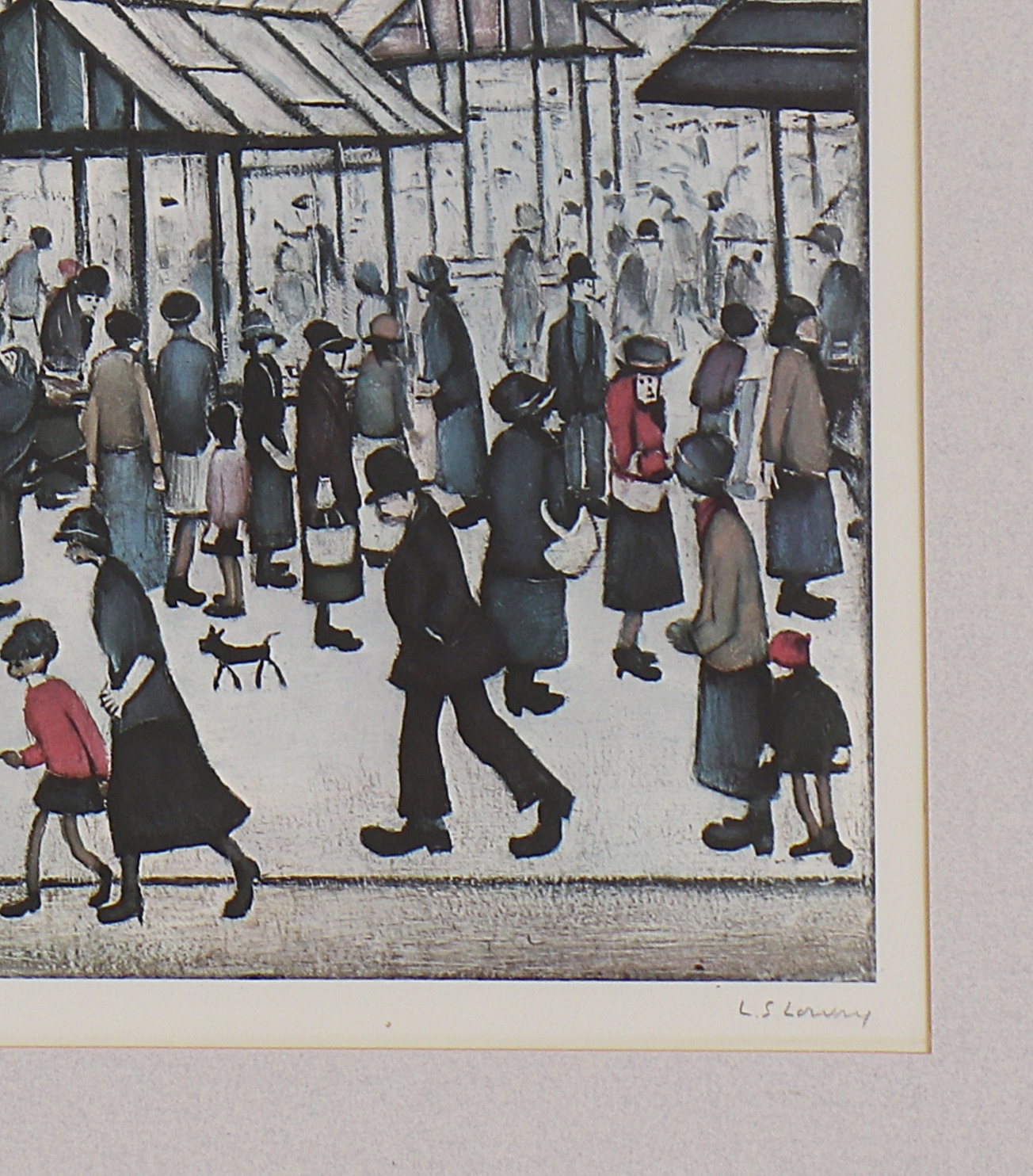 Laurence Stephen Lowry | Market Scene in a Northern Town’ | MutualArt