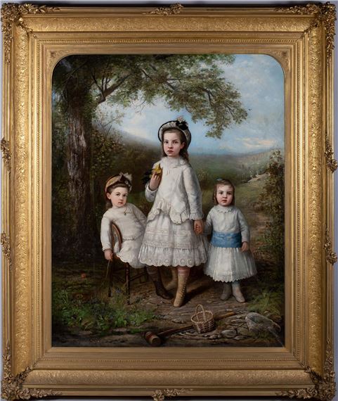 Frederick A. Spang | PORTRAIT OF THREE DAUGHTERS OF GEORGE BAER | MutualArt