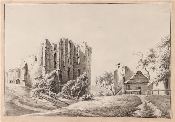 Daniël Johannes Torman Kerkhoff | View of the ruins of Brederode Castle ...
