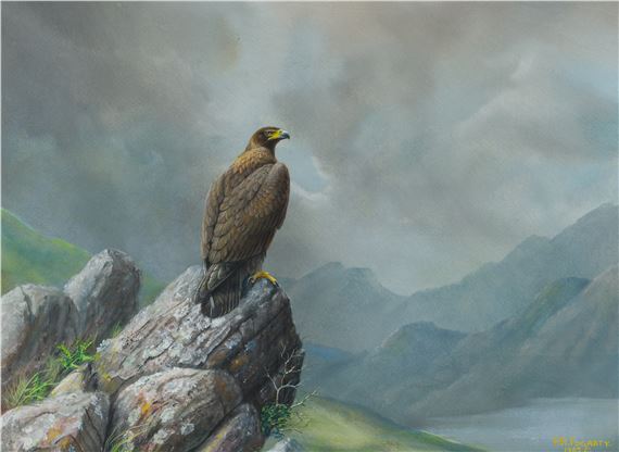 Peter R. Fogarty | Golden Eagle by a Loch | MutualArt