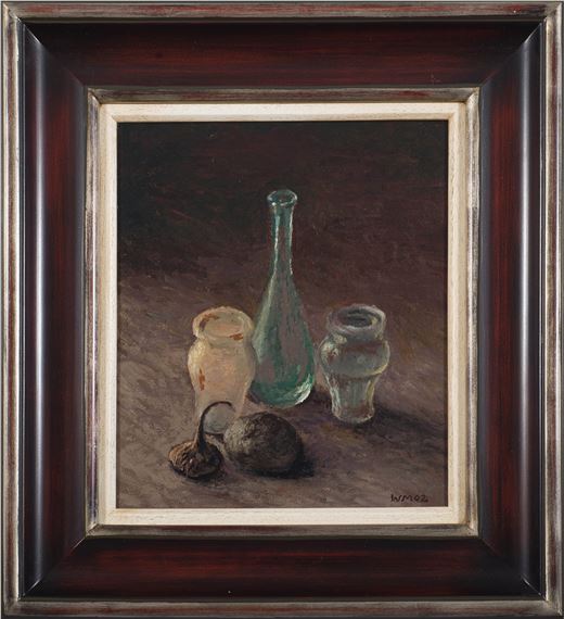 Carl Walter Meyer | Stillewe met Bottels en Droë Beet (2) | MutualArt