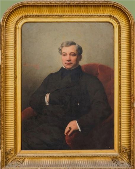 Henry Scheffer | Portrait of a man (1856) | MutualArt
