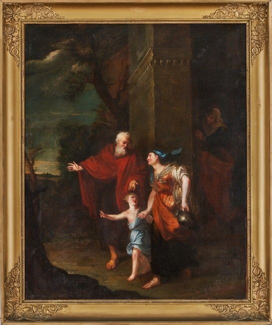 Nicolas Bertin | Abraham chassant Agar | MutualArt