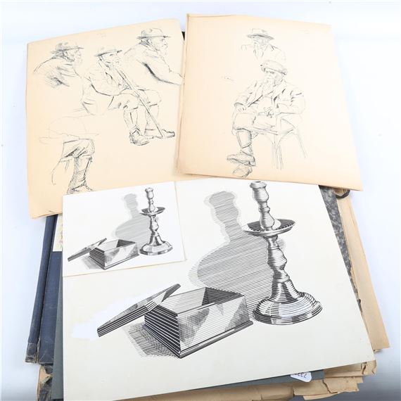 Philip Eugene Happe | collection of watercolour and ink advertising ...