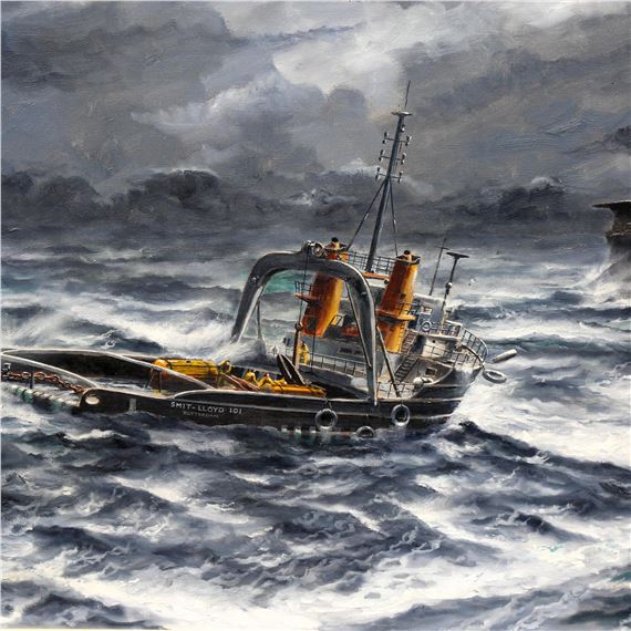 Harry Berry | oil rig and Dutch tug | MutualArt