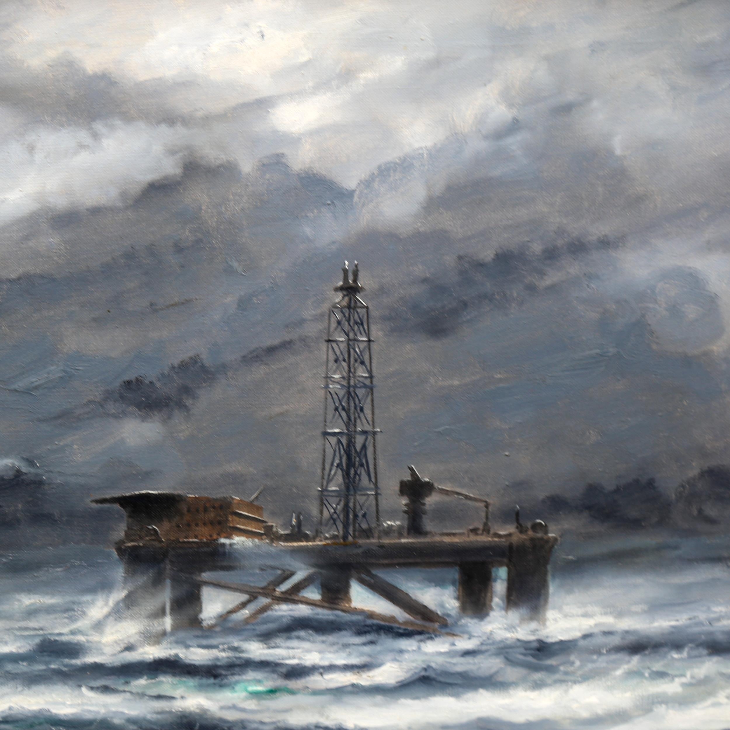 Harry Berry | oil rig and Dutch tug | MutualArt