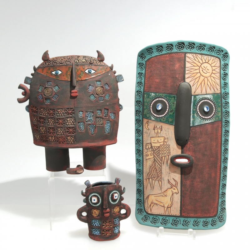 Louis Mendez | MASK TWO FIGURES | MutualArt