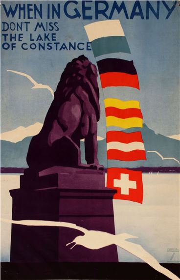 Ludwig Hohlwein | A 1930s GERMAN TRAVEL POSTER AND SOVIET WARNING ...