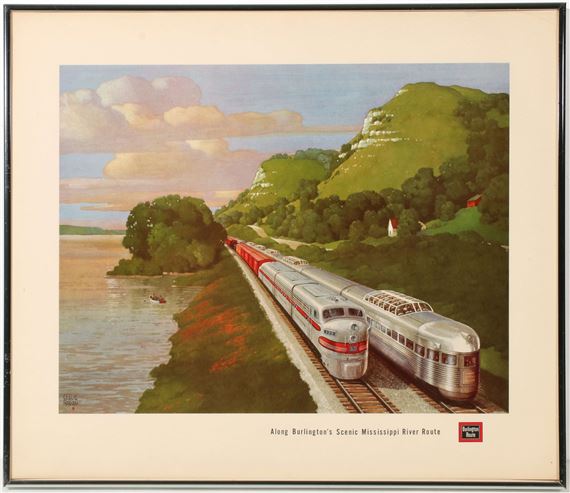 Leslie Darrell Ragan | A BURLINGTON ROUTE MISSISSIPPI RIVER ADVERTISING ...
