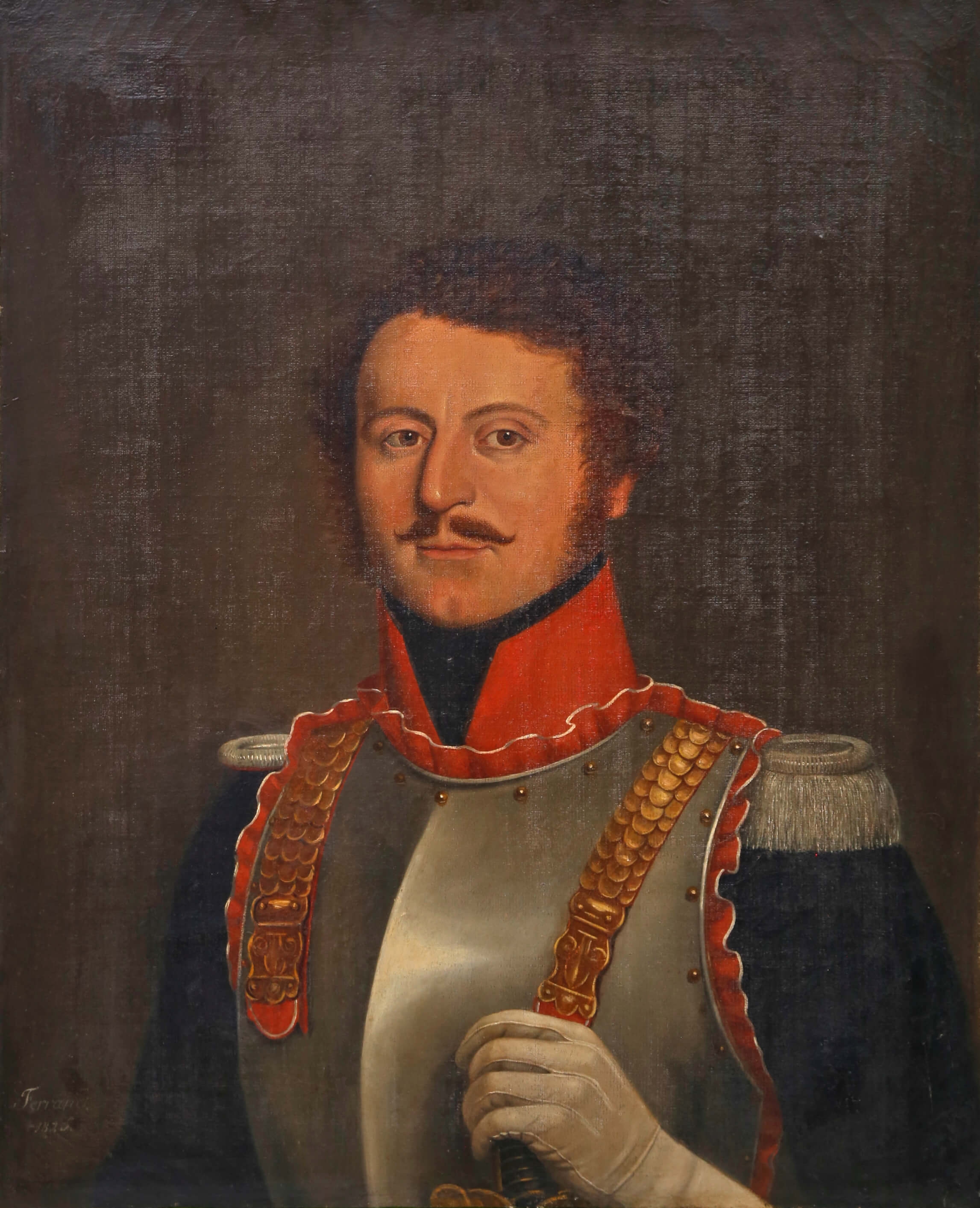 French School, 19th Century | Portrait d’officier (1825) | MutualArt
