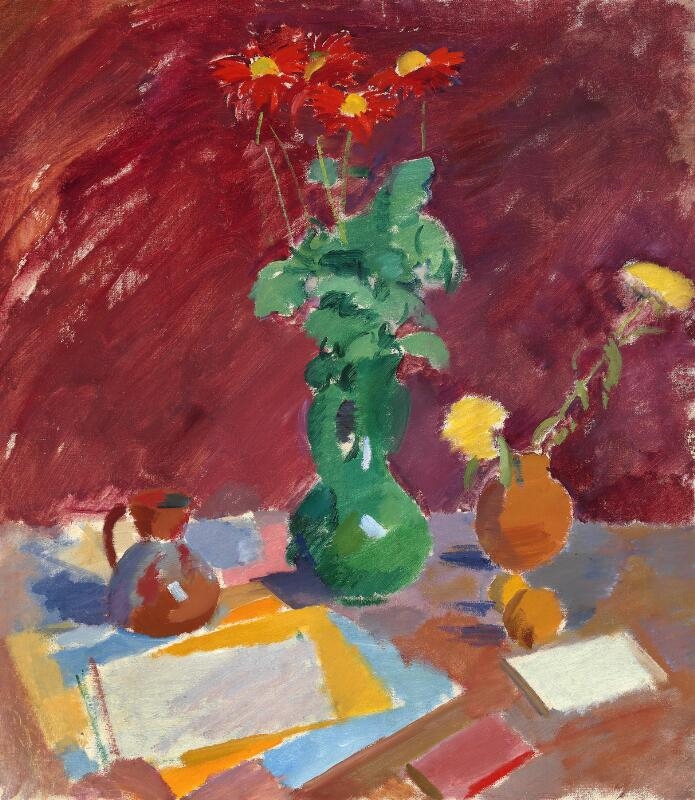 Karl Oscar Isakson | Still life with flowers in a vase | MutualArt