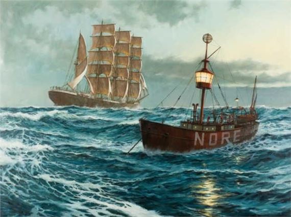 Rodney John Charman | The Clipper Garthpool passing the Nore (1979 ...