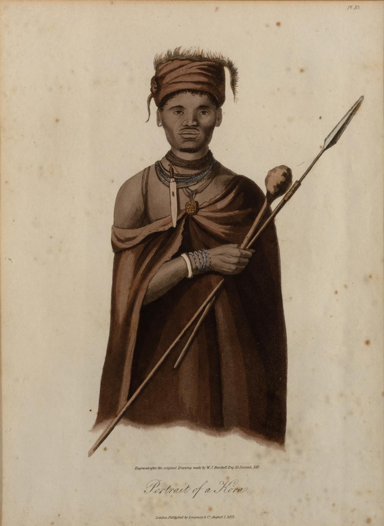 William John Burchell | PORTRAIT OF A KORA and STUDY OF A KORA | MutualArt