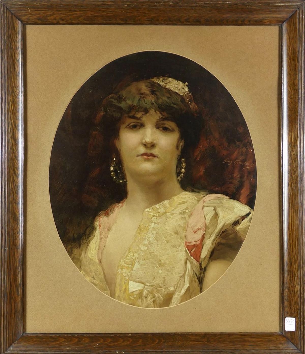 Jean Joseph Benjamin Constant | Portrait of a Woman | MutualArt