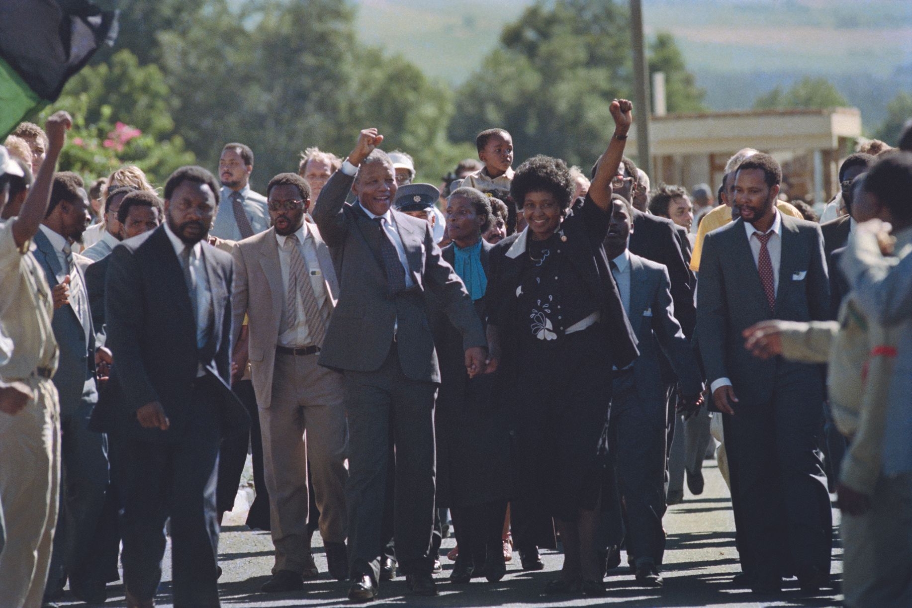 Alexander Joe | Nelson Mandela and his wife Winnie on the day of his ...