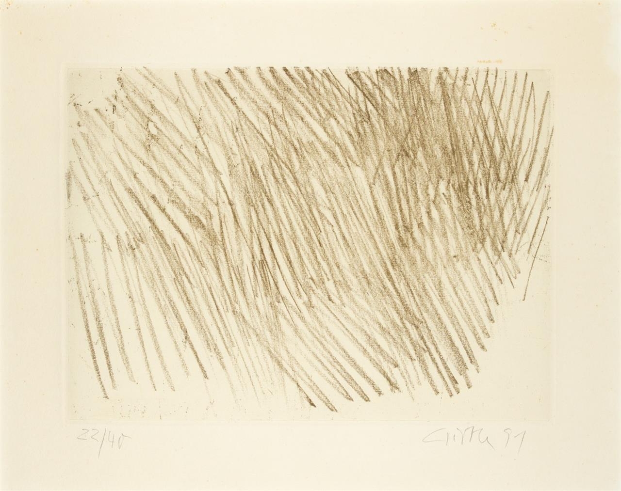 Raimund Girke | Abstract Composition (1990) | MutualArt