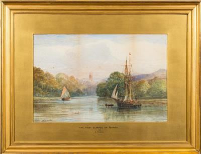 Arthur Henry Enock | The First Glimpse of Totnes | MutualArt