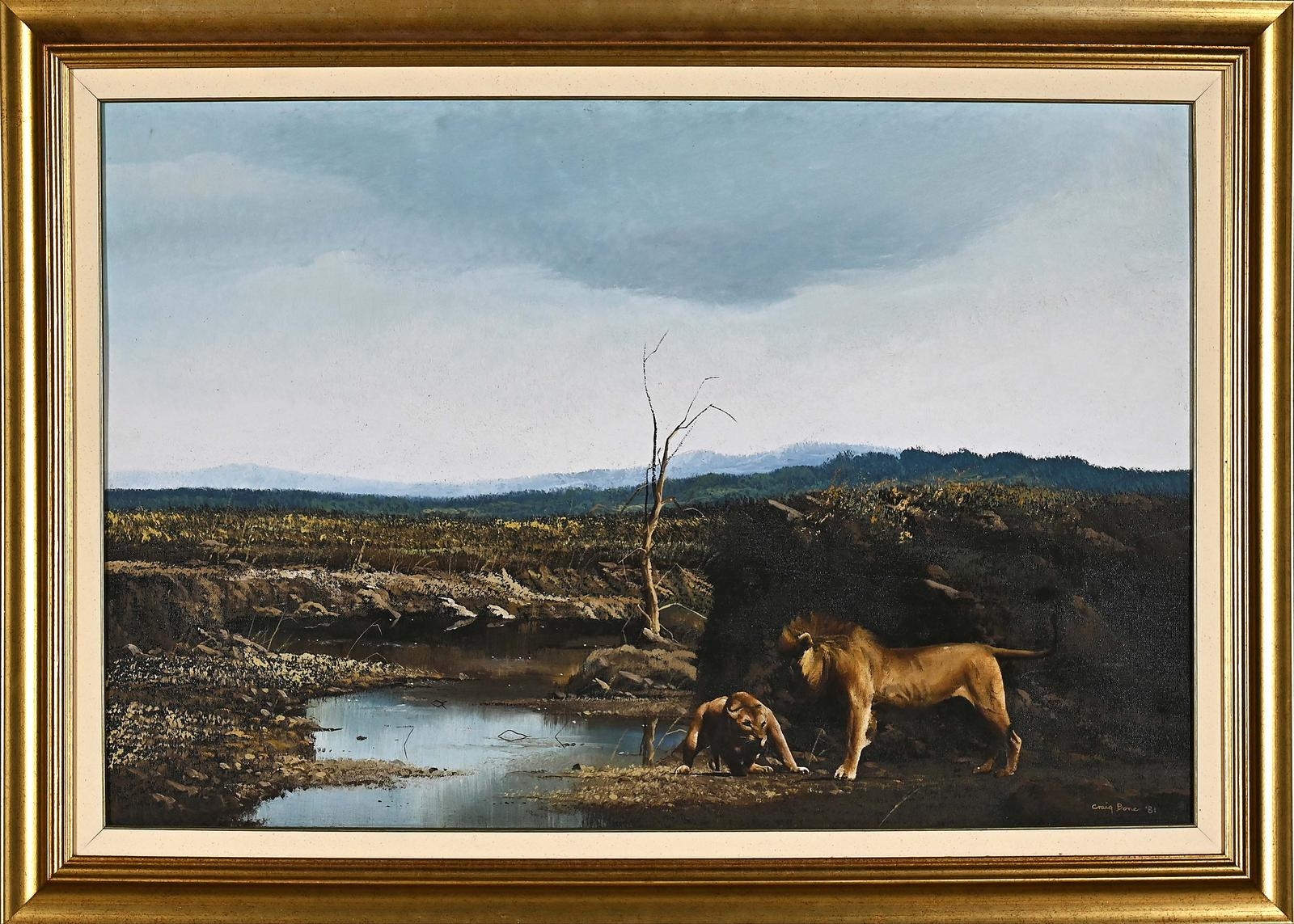 Craig Bone | Lion and Lioness (1981) | MutualArt