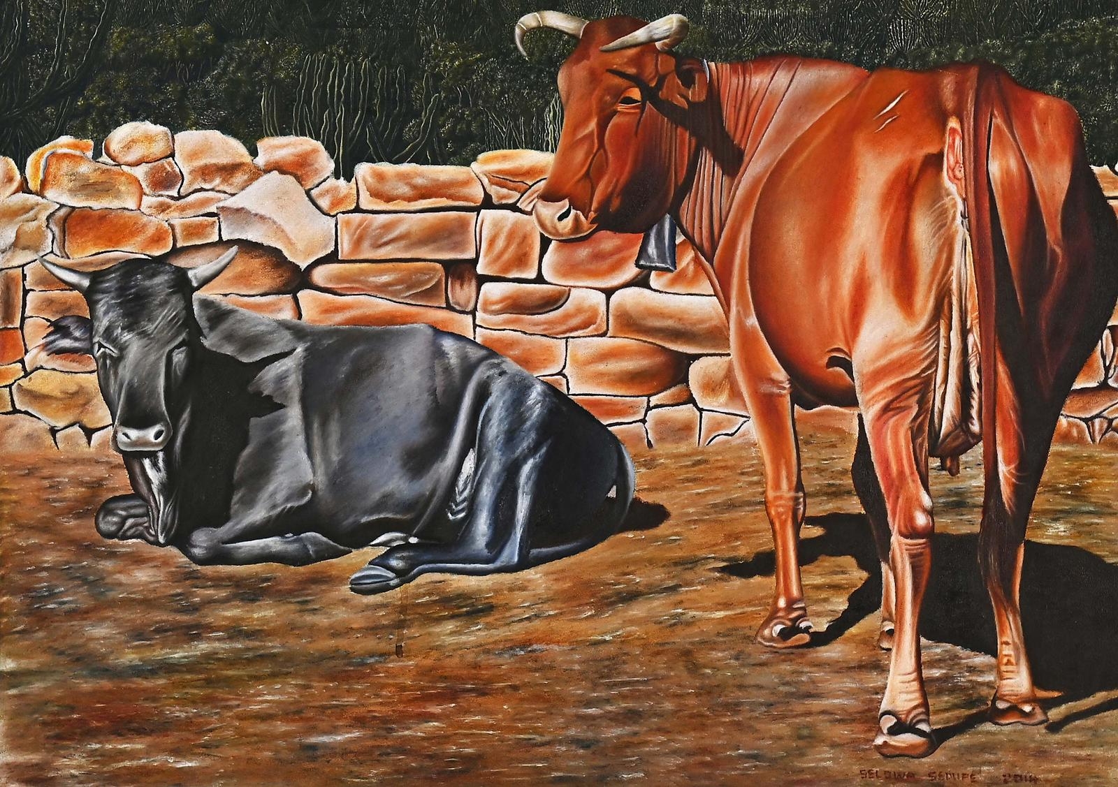 Selowa Sedupe | Cows | MutualArt