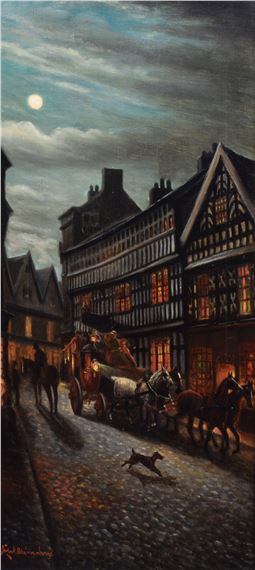 Herbert H. St. John Jones | Moonlight - The Old Crown Inn (1921 ...