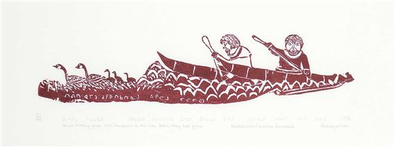 Alasua Amittu Davidialuk | Inuit Hunting Geese with Harpoons in the Time Before they had Guns ...