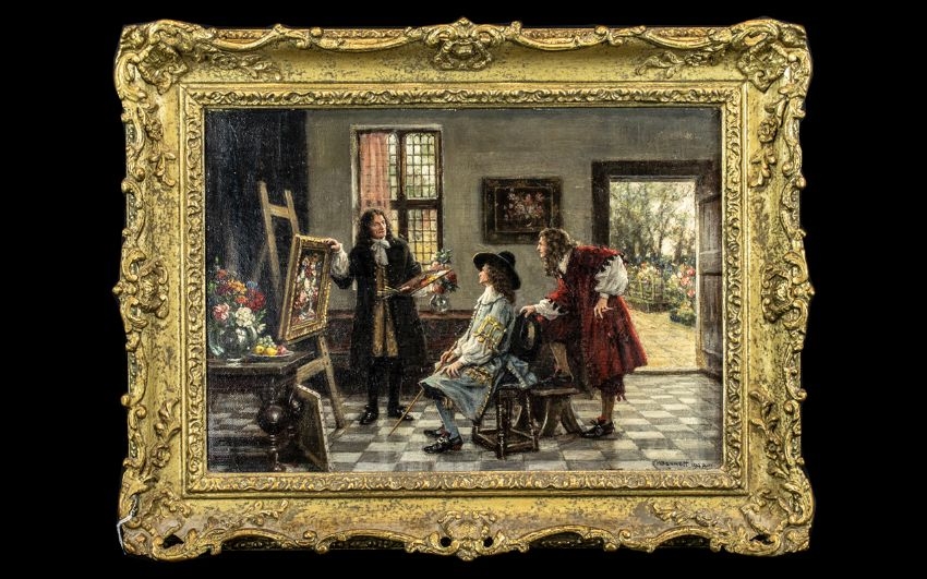 F. M. Bennett | The Visit to the Artist's Studio (1948) | MutualArt