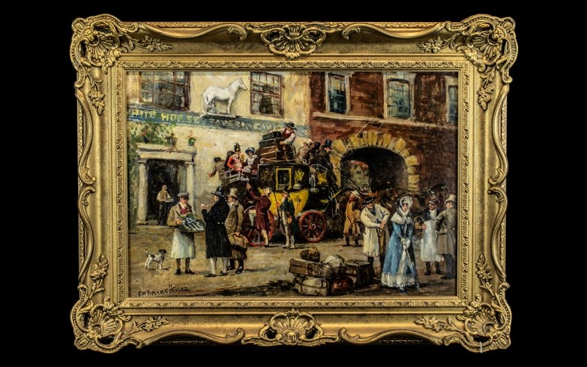 F. M. Bennett | The Departure Old Coaching Day (1932) | MutualArt