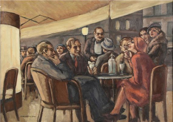 Max Arthur Cohn | Cafe scene | MutualArt