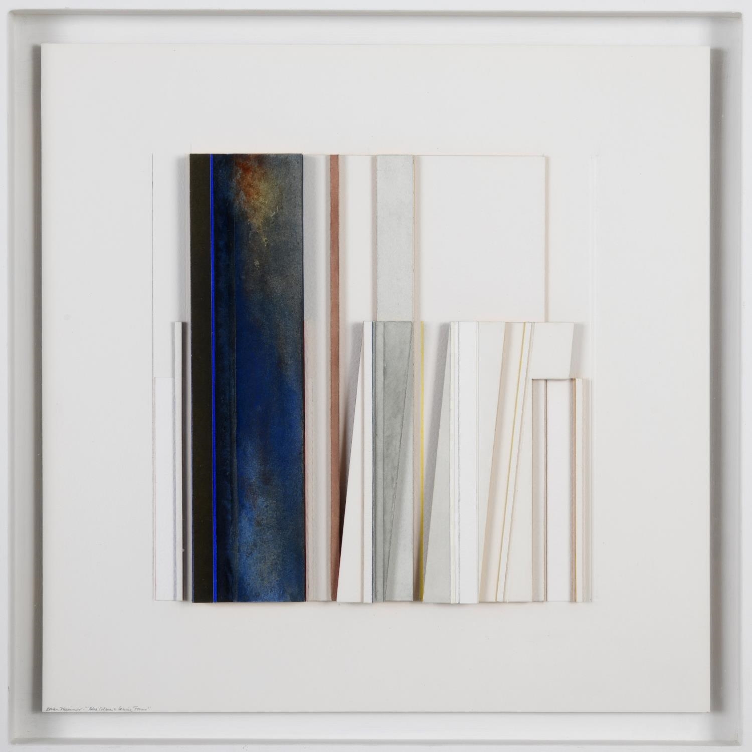 Brian Plummer | BLUE COLUMNS AND LEANING FORMS | MutualArt