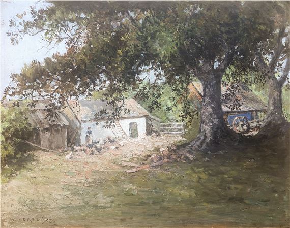 William Oates | Feeding the Fowls | MutualArt