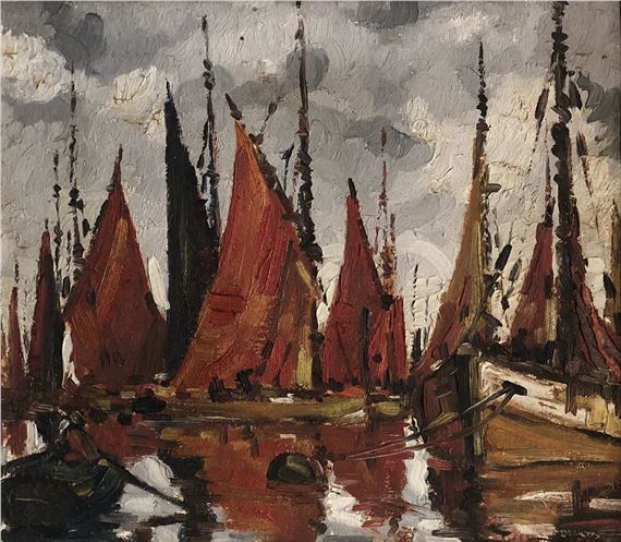 Impressionist School, 20th Century | Penzance Harbour (1952) | MutualArt