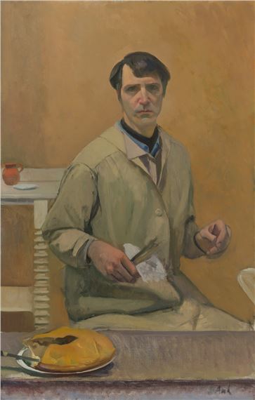 Lennart Anderson | Self-Portrait with Apple Pie (1969) | MutualArt