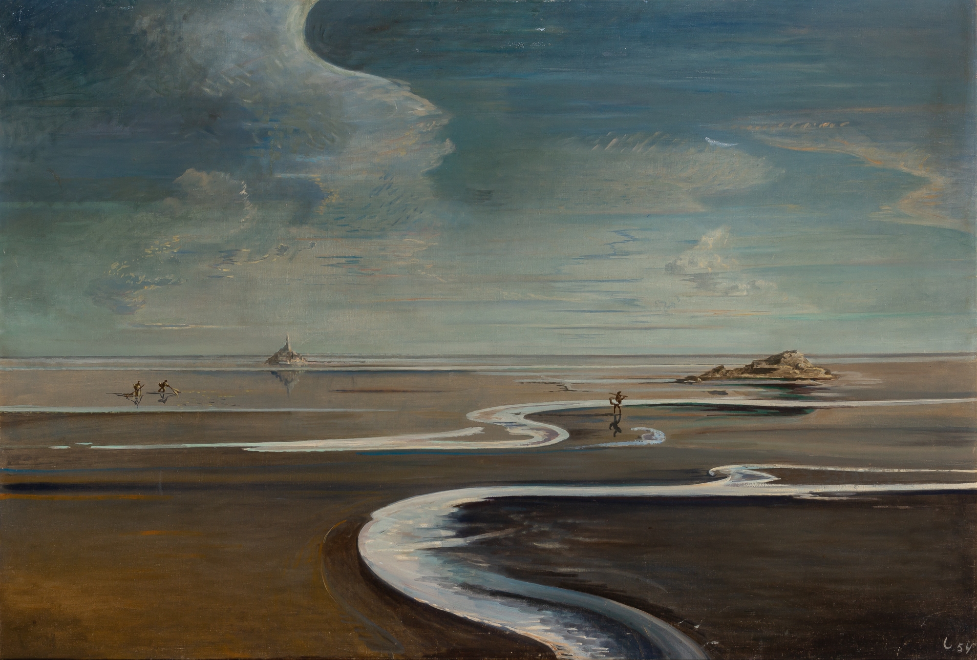 Leonid Berman | Bay of Mount St. Michel (1954) | MutualArt