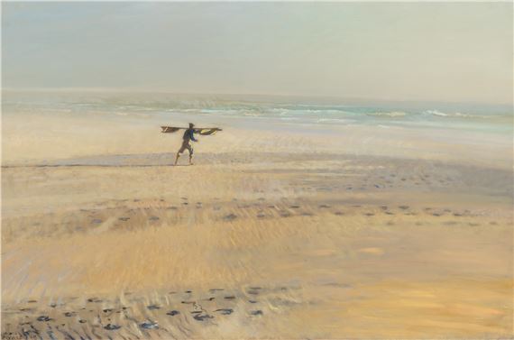 Leonid Berman | Du Vent Sur la Plage (1948) | MutualArt