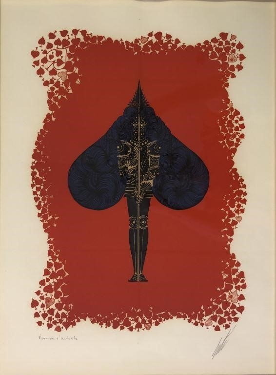 Erté | ALPHABET SUITE, LETTER M | MutualArt