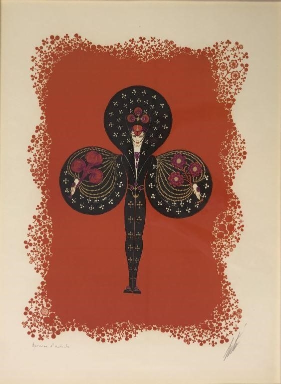 Erté | ALPHABET SUITE, LETTER M | MutualArt
