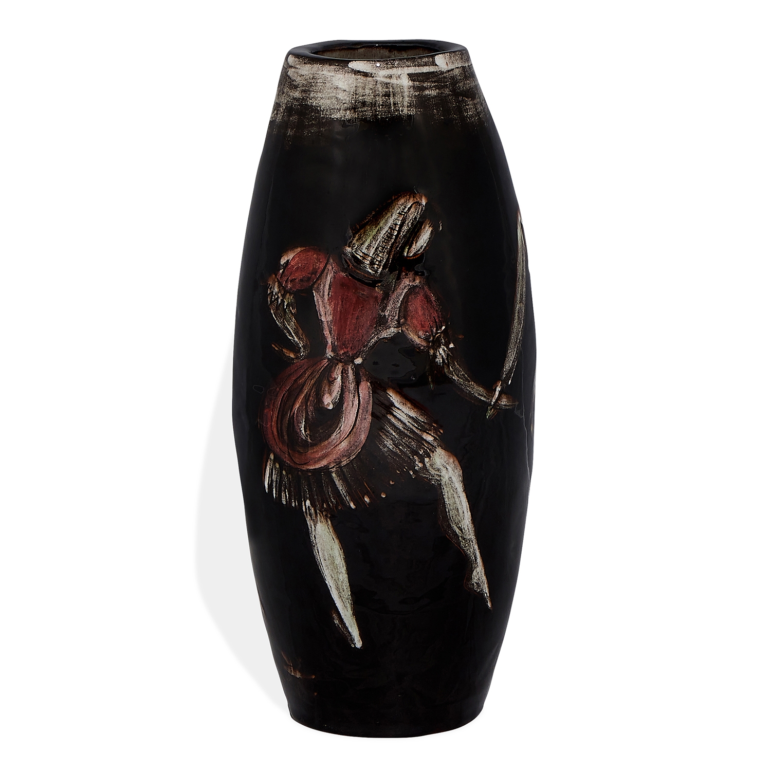 Polia Pillin | vase with three dancing figures (Circa 1960) | MutualArt