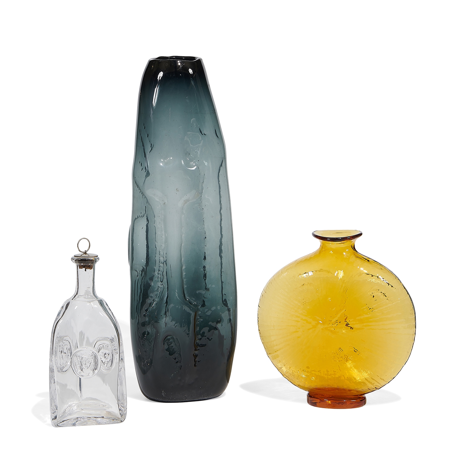 Don Shepherd | large vase and Sun Face vase | MutualArt