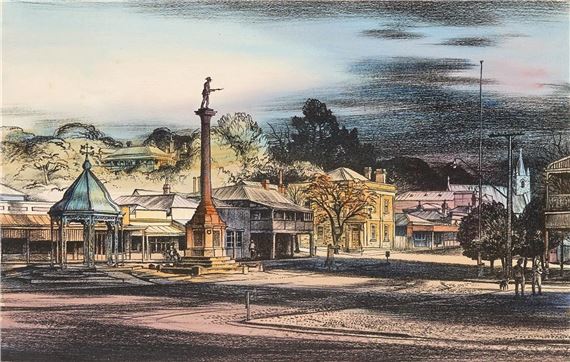 Kenneth Jack | ANZAC Statue, Country Town | MutualArt