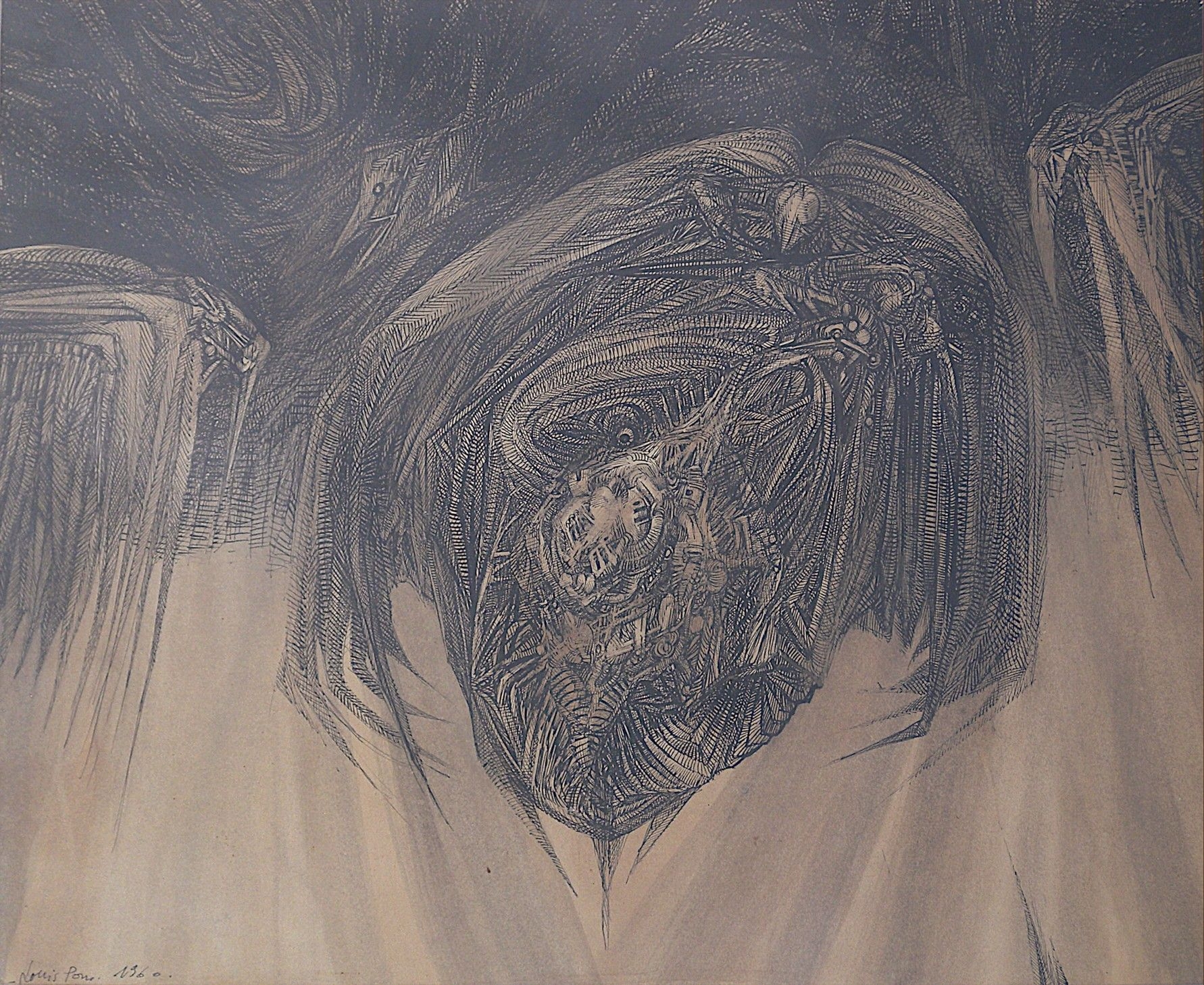 Louis Pons | Fantastic composition (1960) | MutualArt