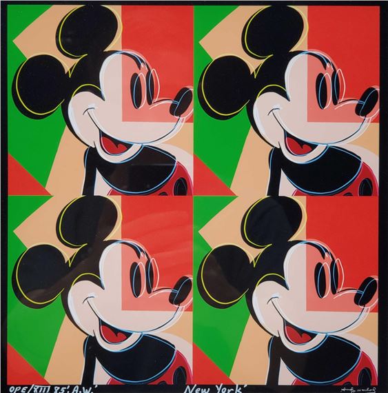 Andy Warhol | Quadrant Mickey | MutualArt