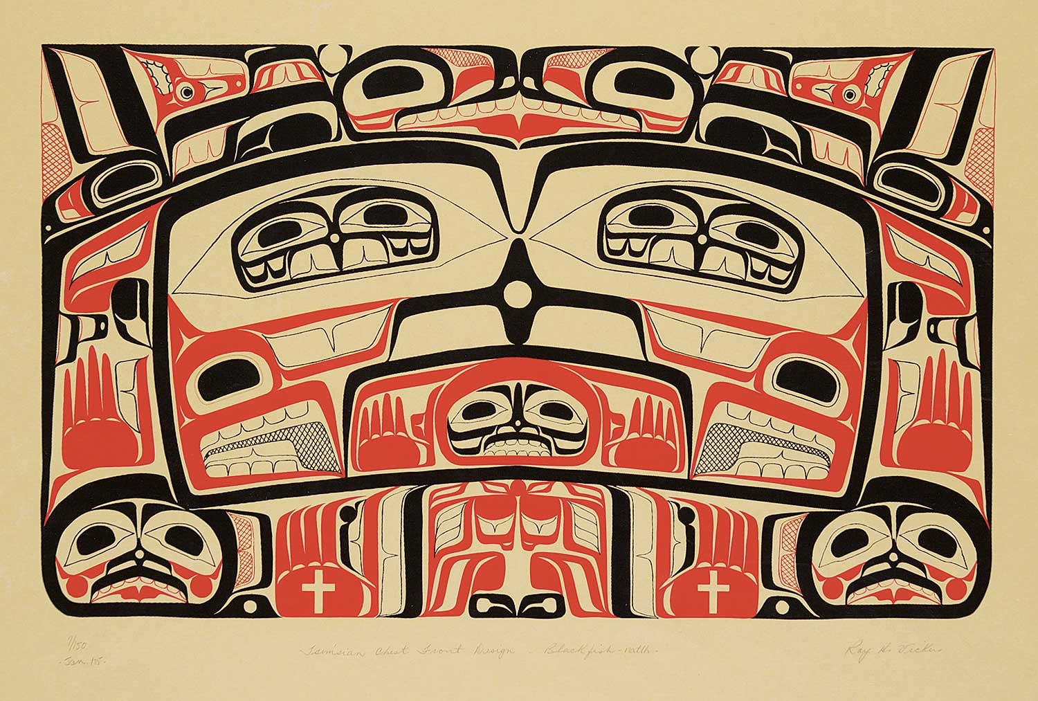 Roy Henry Vickers | Raven and Whale (1979) | MutualArt