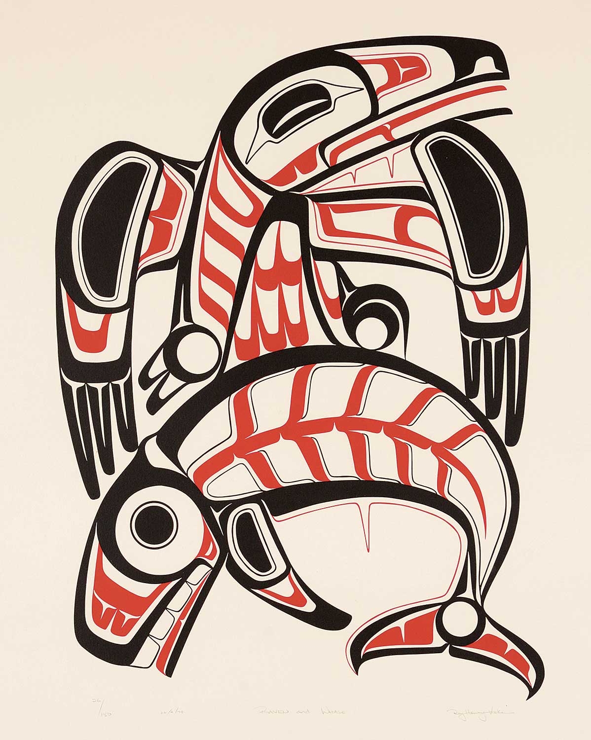 Roy Henry Vickers | Raven and Whale (1979) | MutualArt