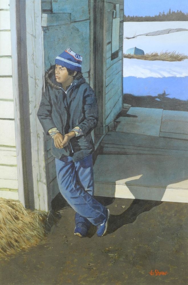 Graeme Shaw | Young Boy in Doorway | MutualArt