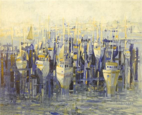 Sidney Arnold Barron | Fisherman's Wharf | MutualArt