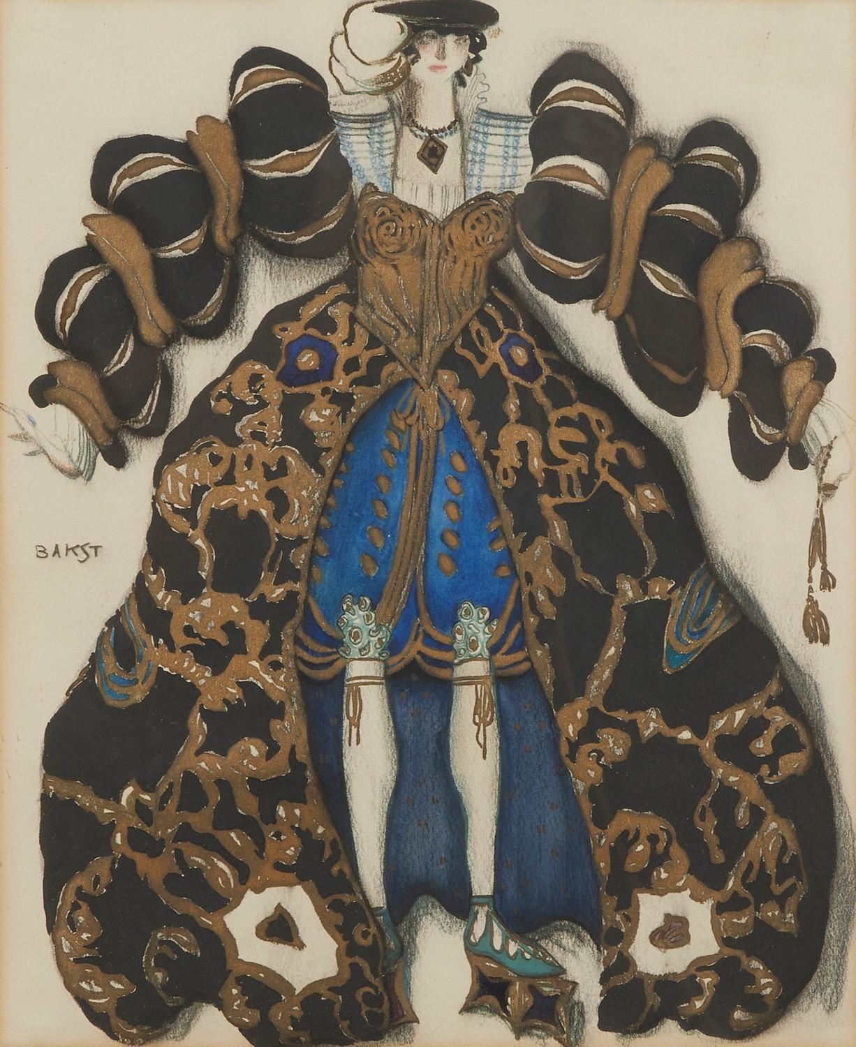 Leon Bakst | Costume design for La Legende de Joseph | MutualArt
