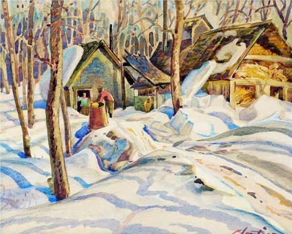 Albert Cloutier | Sugar shack | MutualArt