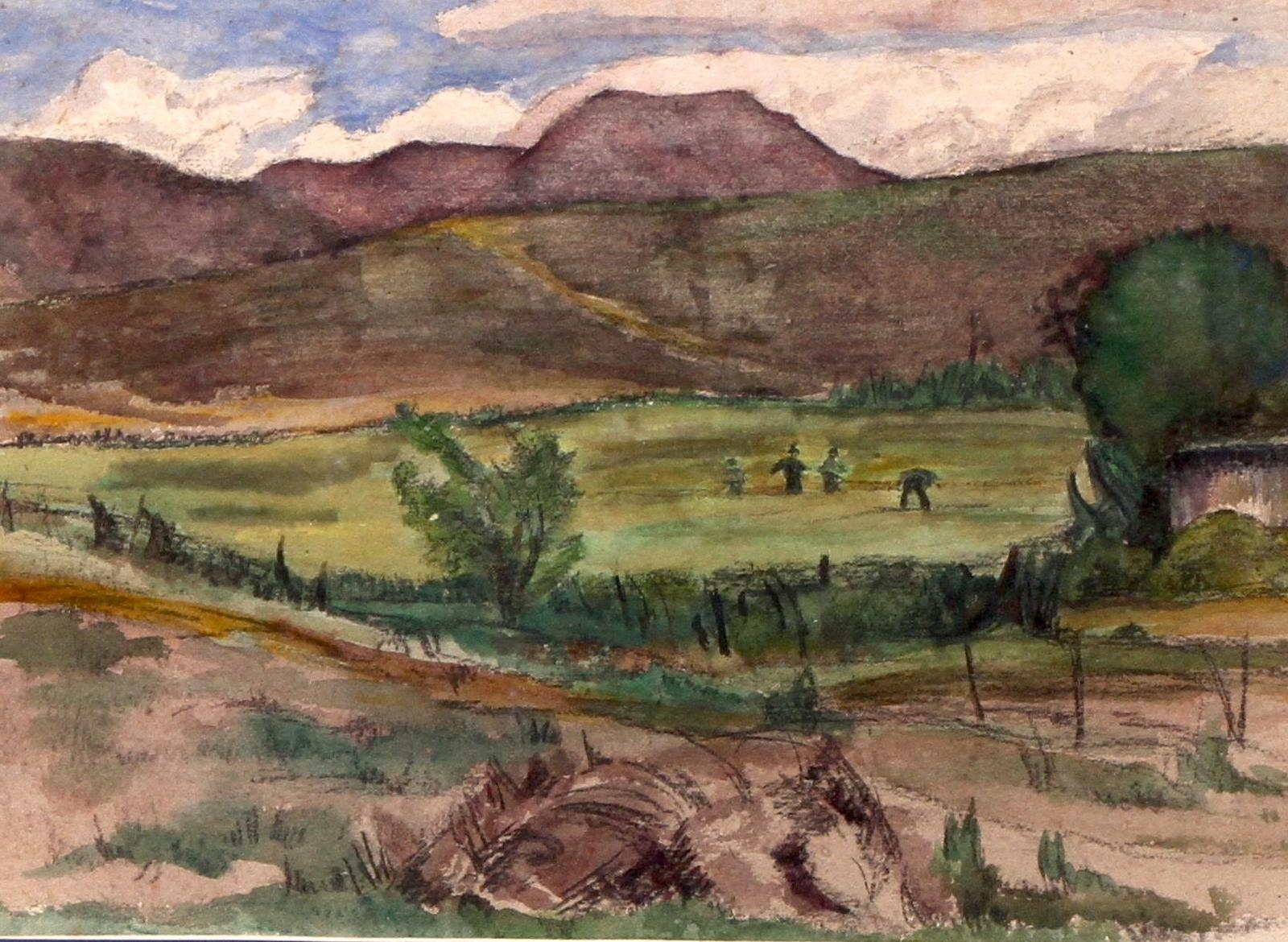 Harry Stratford Caldecott | PLOUGHING THE FIELD | MutualArt